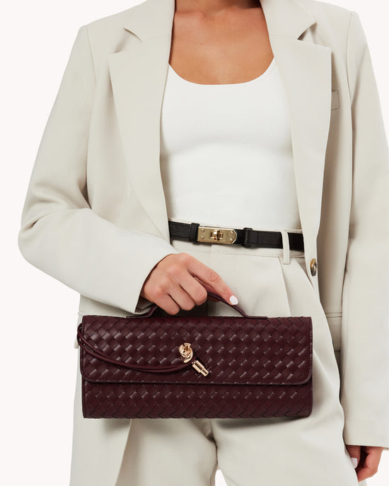 ALICE CLUTCH BAG - WINE - Handbags - Billini