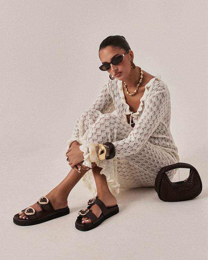 AZRIELLA - CHOCOLATE - Sandals - Billini