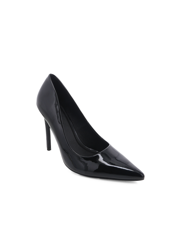 EMERIC - BLACK PATENT - PUMPS - Billini