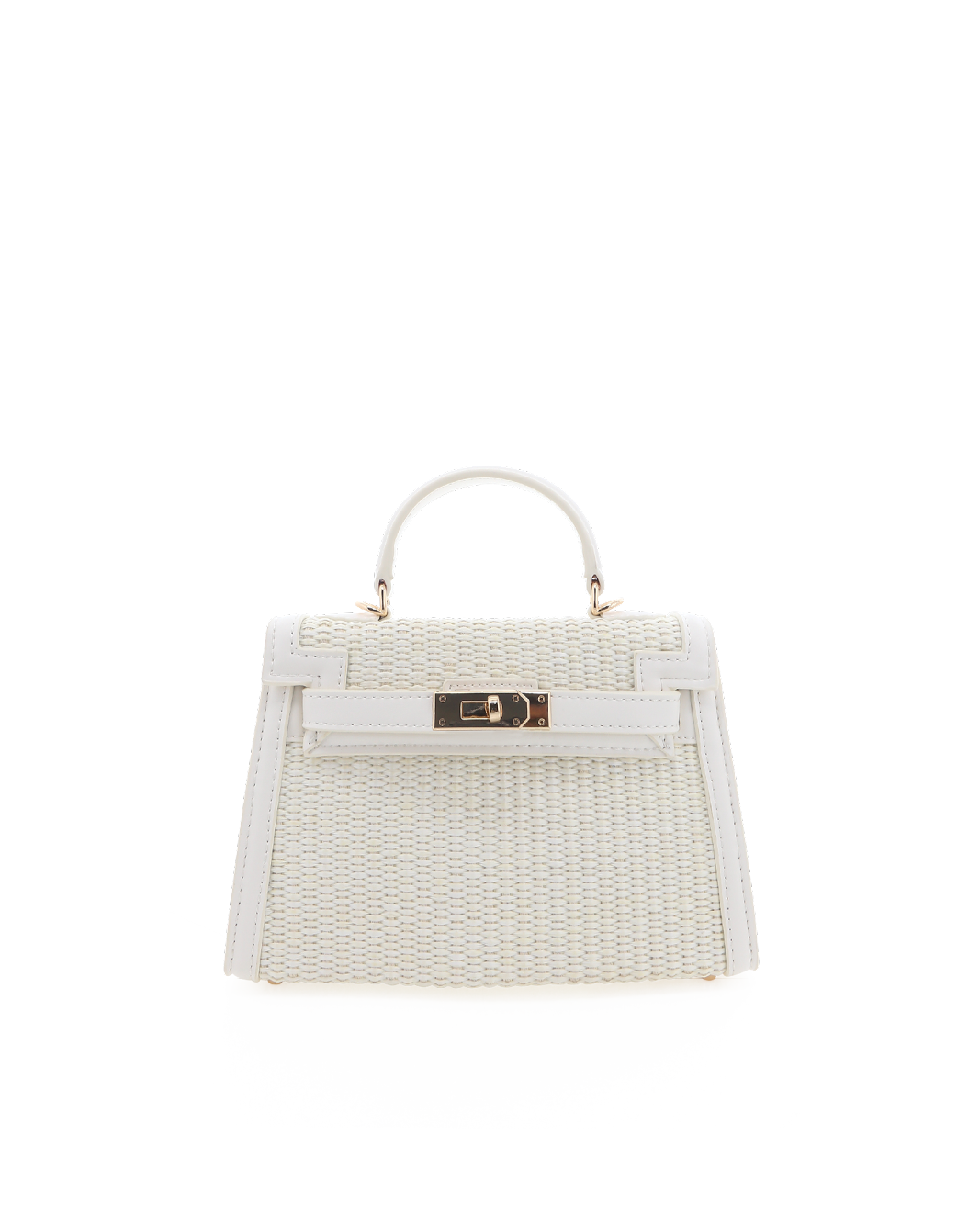 HARIETTE RAFFIA HANDLE BAG - CREAM RAFFIA-BONE - Handbags - Billini