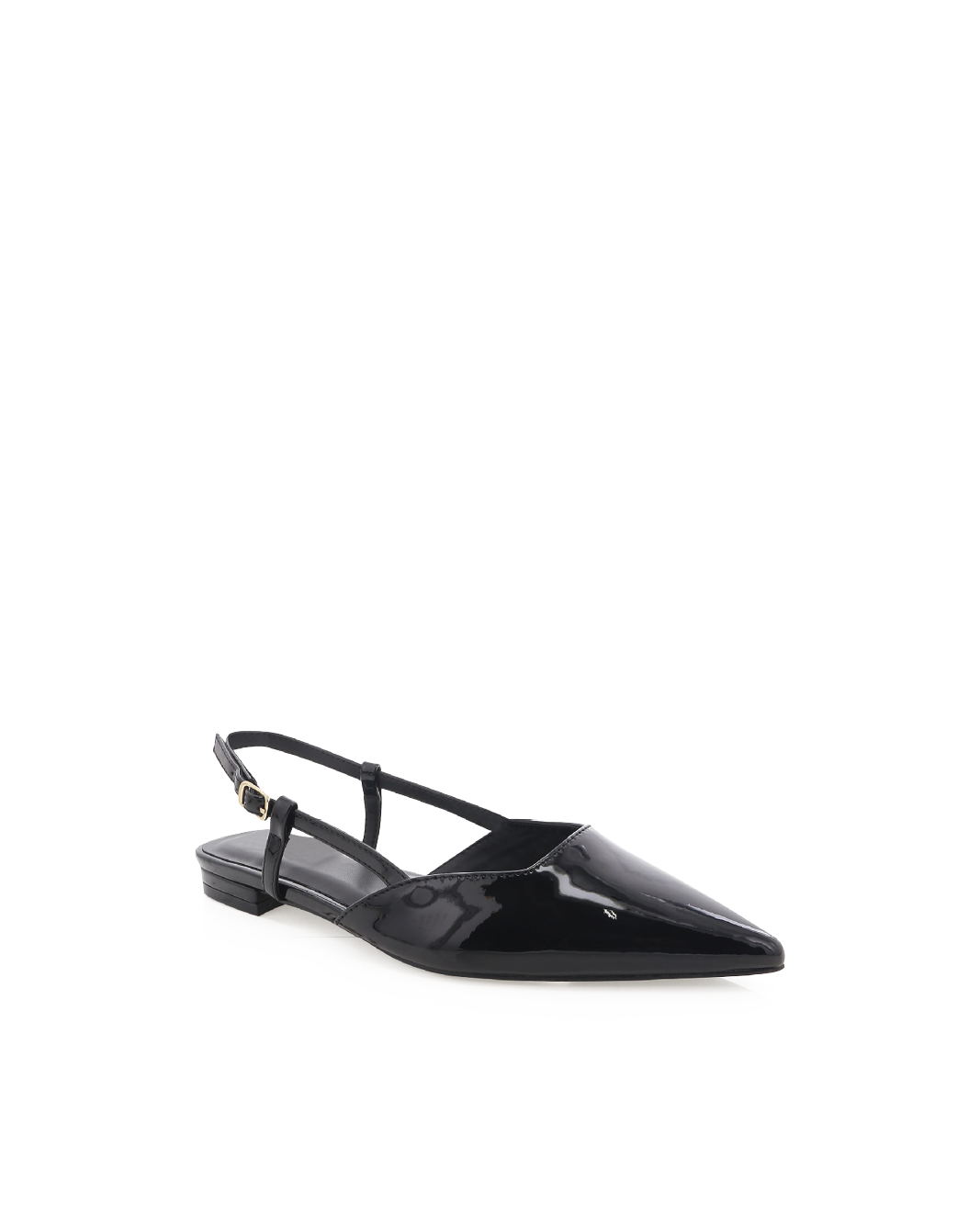 IVER - BLACK PATENT - Flats - Billini