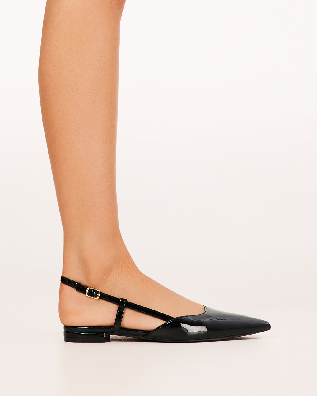 IVER - BLACK PATENT - Flats - Billini