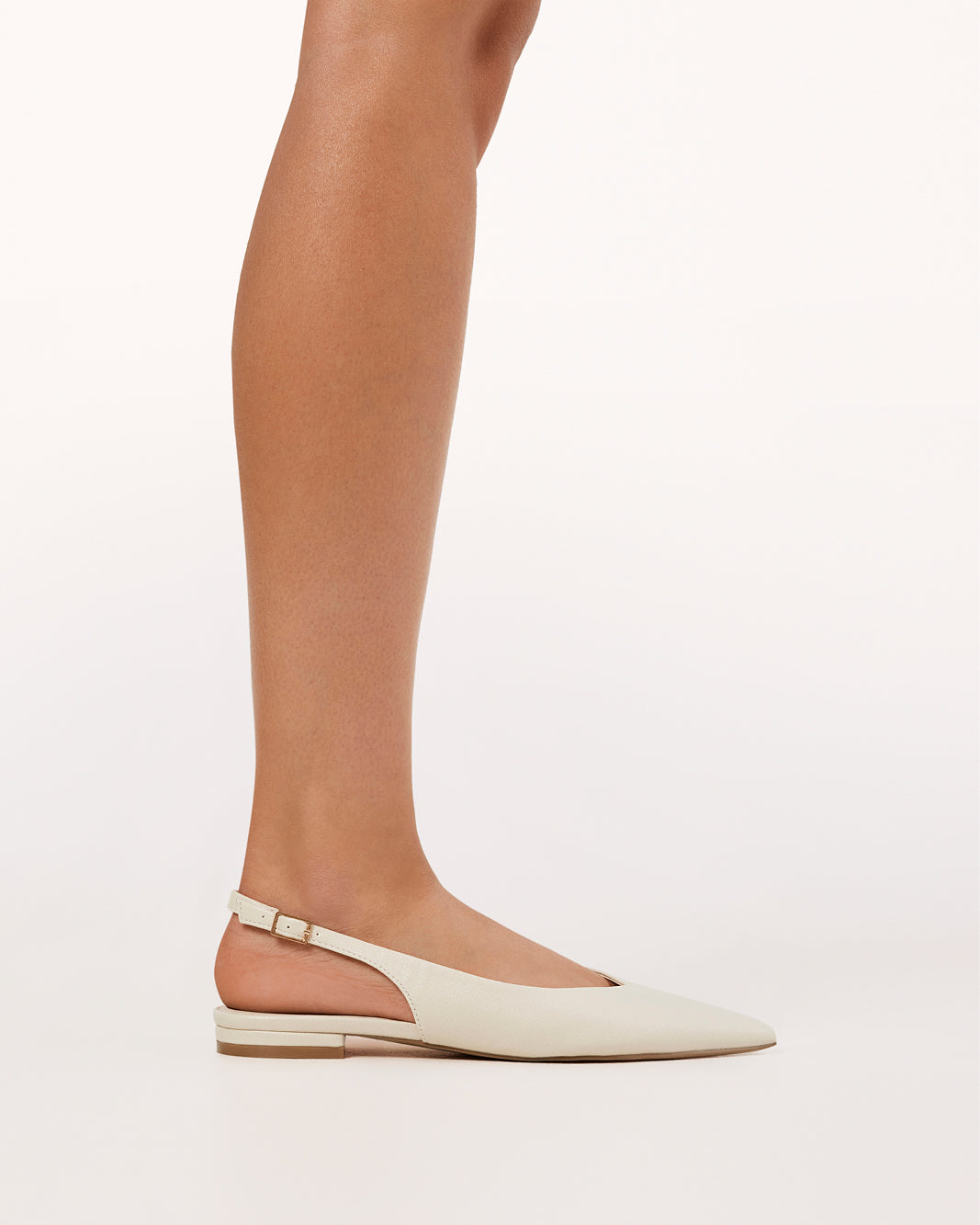 MALANI - BONE SAFFIANO SHINE - Flats - Billini