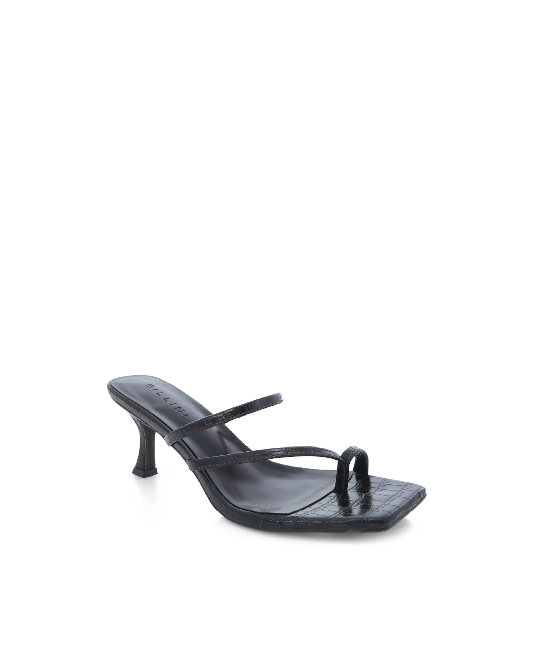 NOLANA - DARK CACAO CROC - Heels - Billini