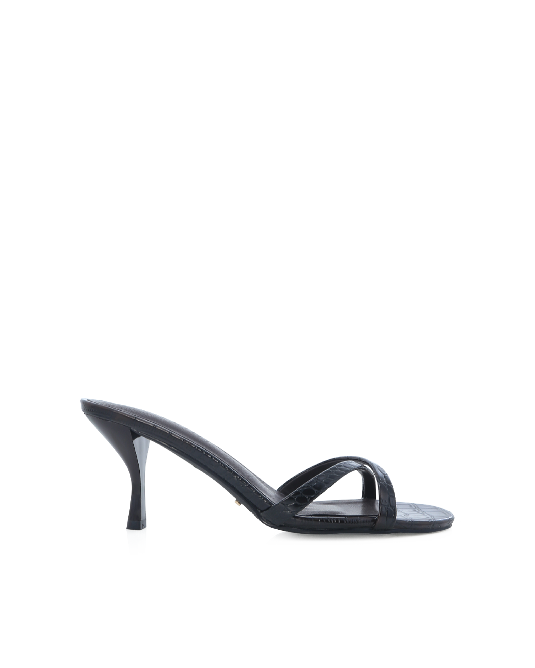 ODILE - DARK CACAO CROC - Heels - Billini