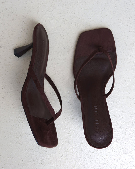 XAMI - DARK CACAO SUEDE - Heels - Billini